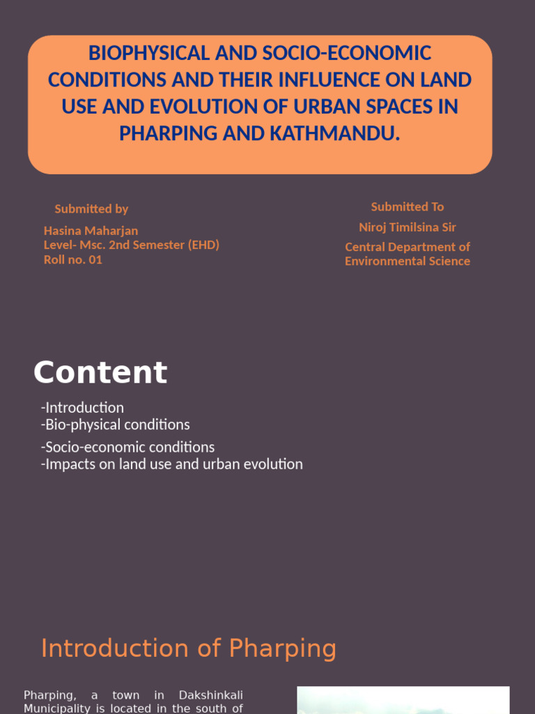 2nd Sester Presentation | PDF | Urbanization | Infrastructure