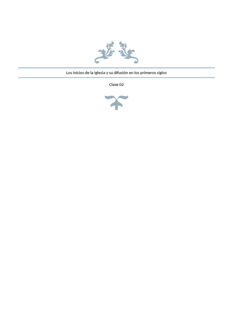 Los Inicios de La Iglesia y Su Difusión en Los Primeros Siglos | PDF | imperio Romano | Augusto