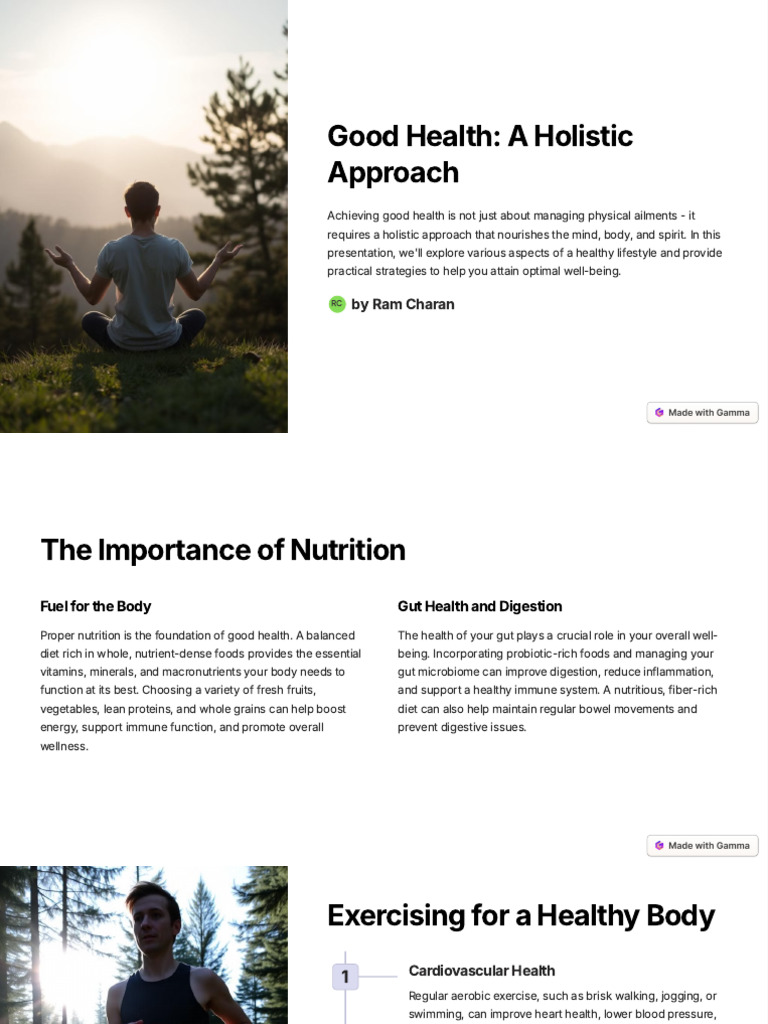 Holistic Health Strategies for Well-Being | PDF | Sleep | Strength Training