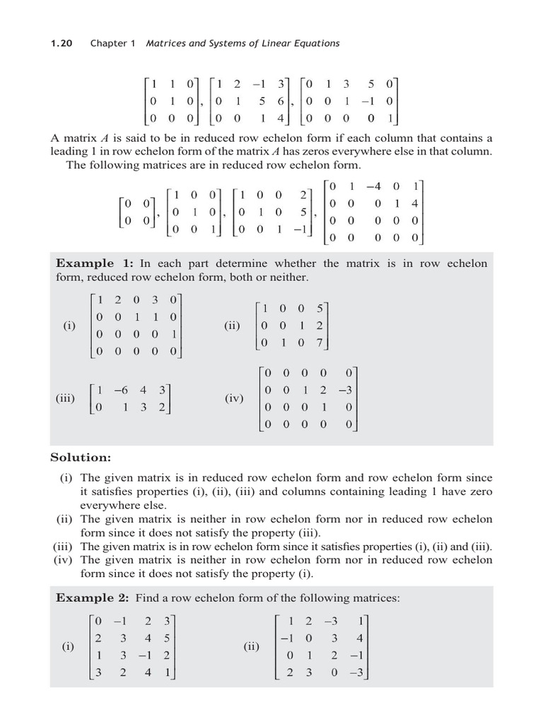Problems On System of Linear Equation, Gauss Elimination and Gauss Jordan | PDF | System Of ...