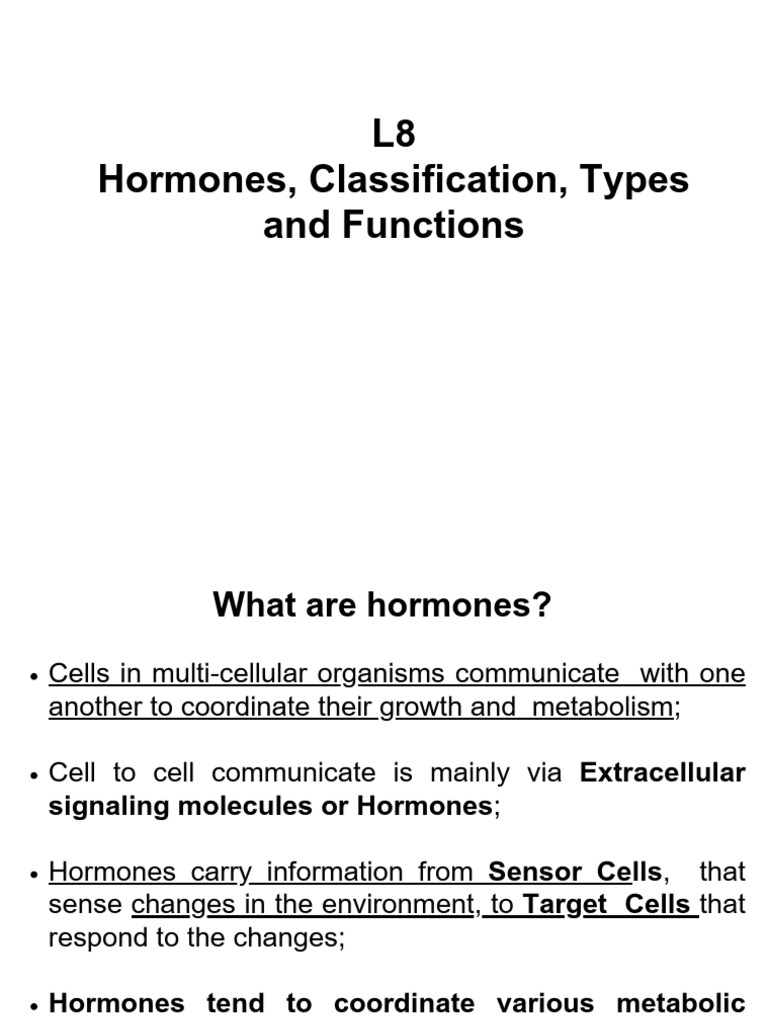 L8. Hormones lecture notes.ppt - 20240513 - 185954 - ٠٠٠٠ | PDF ...