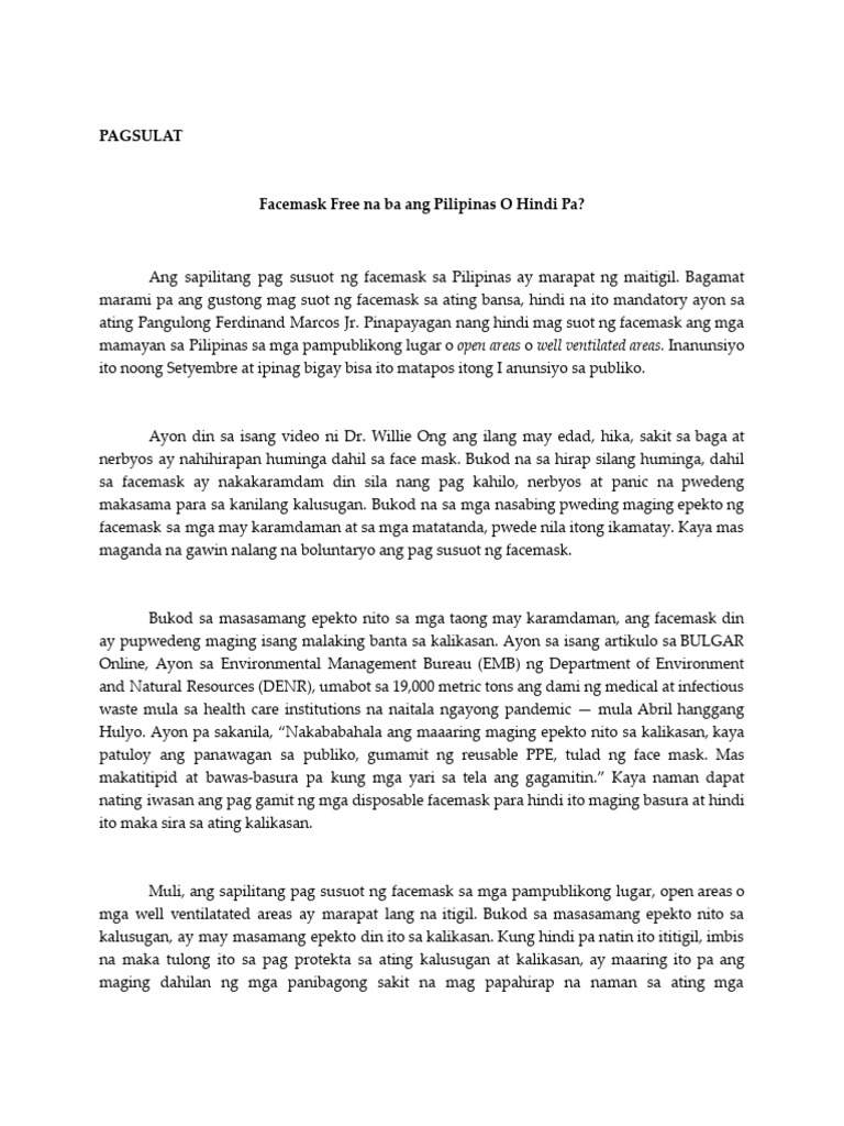 PAGSULAT | PDF