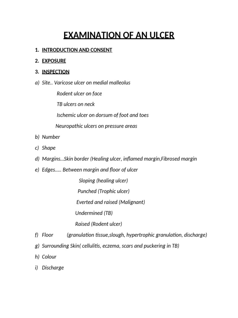 Examination of An Ulcer | PDF | Social Science | Young Adult