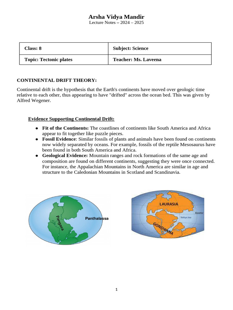 Grade 8 Science: Tectonic Plates | PDF | Plate Tectonics | Tectonics