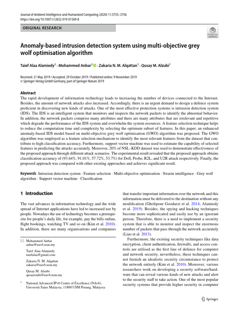grey wolf algorithm | PDF | Support Vector Machine | Mathematical ...