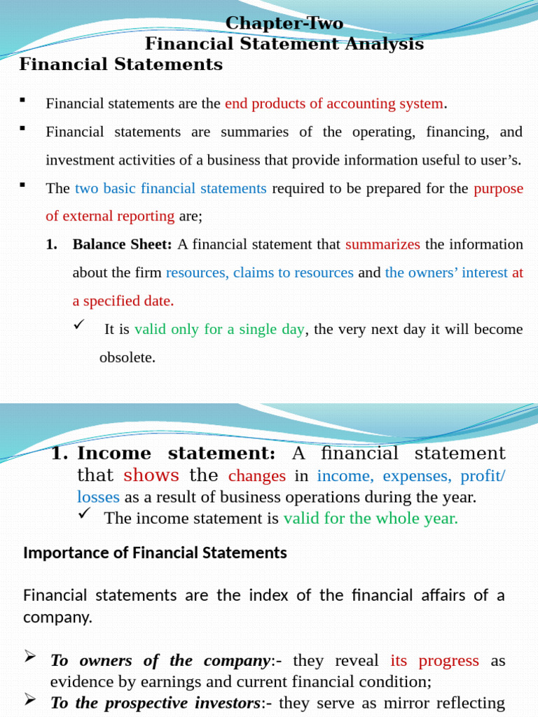 FM Ch-2 PP - Edited-2 | PDF | Debt | Return On Investment