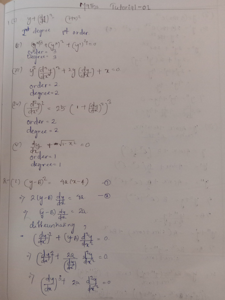 Maths Assignment 1 | PDF