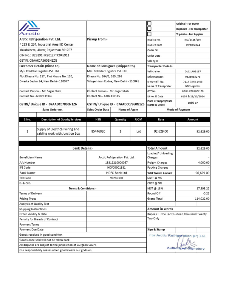 Invoice No .297 | PDF | Invoice