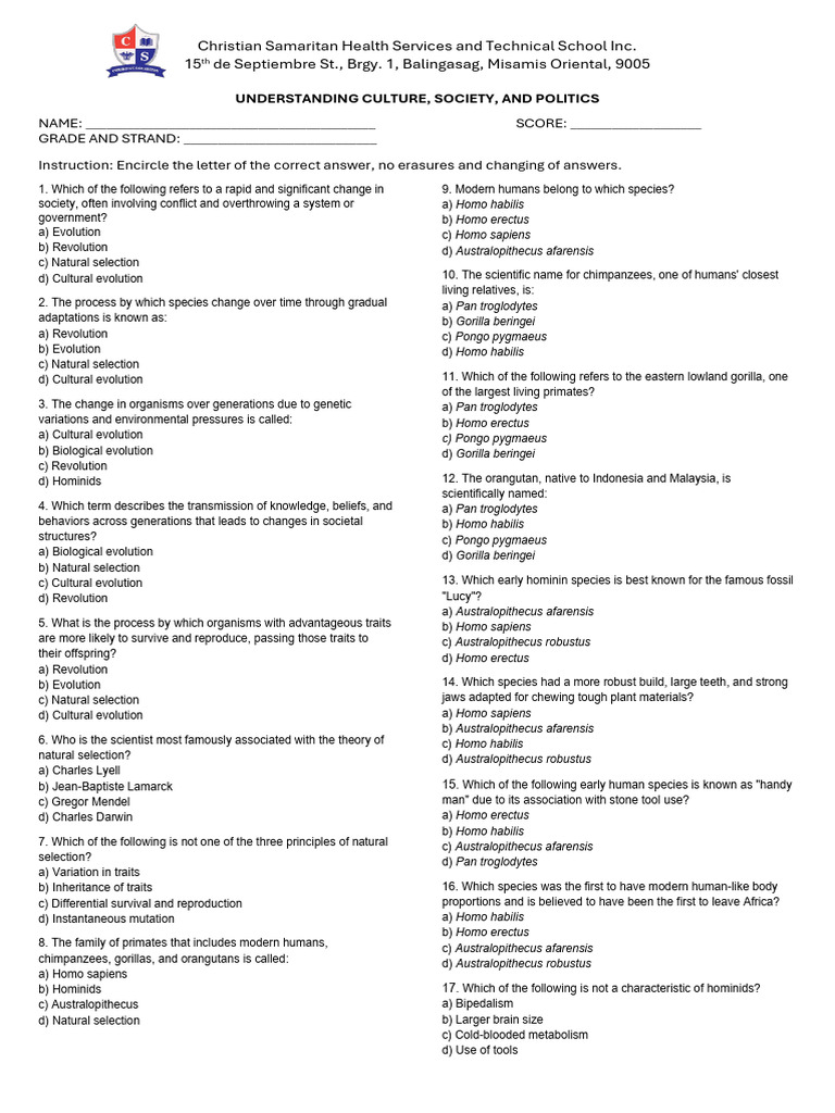 Ucsp Pdf Homo Paleoanthropology