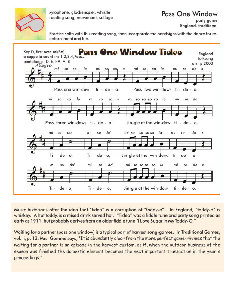 Pass One Window Tideo PDF | PDF | Dances | Songs