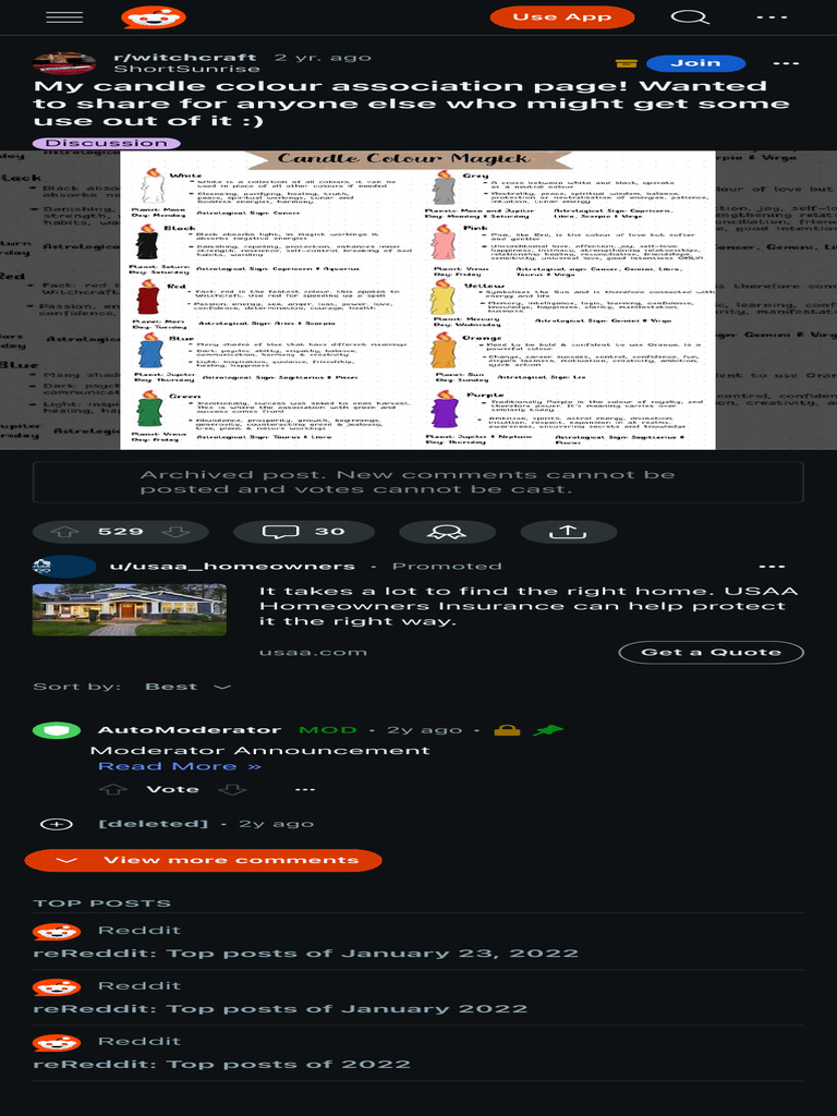 My Candle Colour Association Page! | PDF | Planets In Astrology | Astronomy