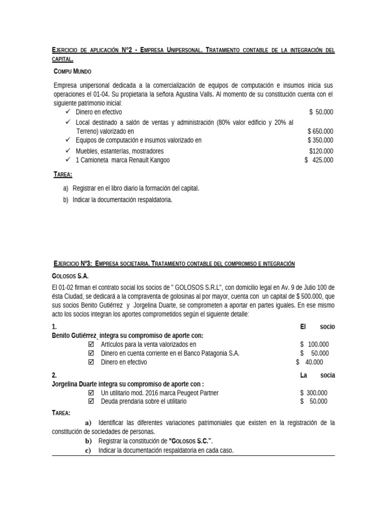 Ejercicios 05-09 | PDF | Contabilidad | Valor neto