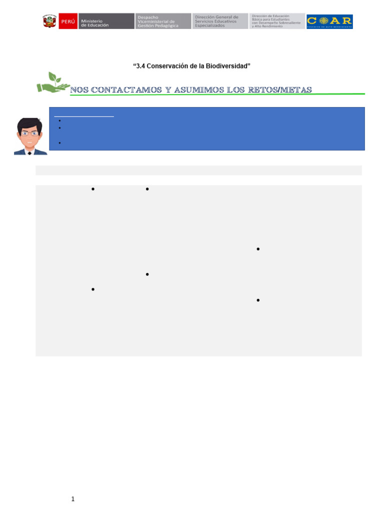 DMpA N°21 - SAS - 4to - Conservación de La Biodiversidad 3.4 | PDF | Biodiversidad | Desarrollo ...