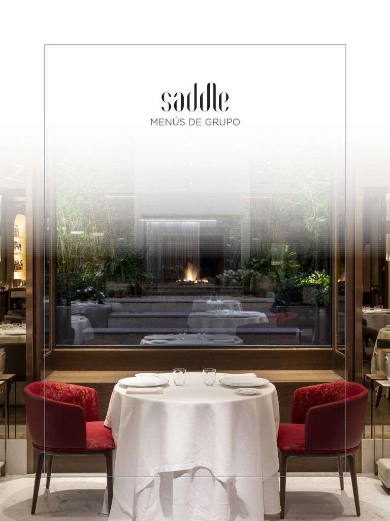 Menús de Grupo en Saddle Madrid | PDF | Cocina | Cocina europea