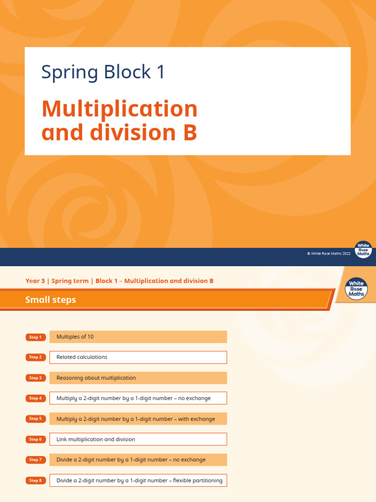 Year 3 Multiplication and Division B | PDF | Multiplication | Numbers