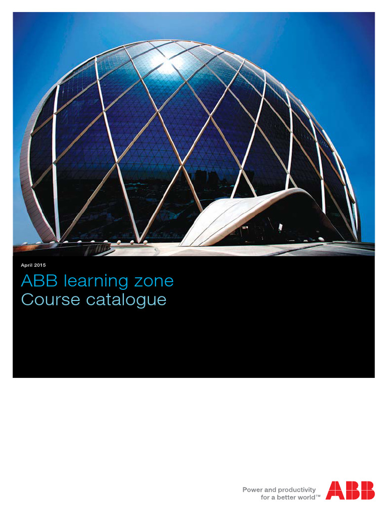 ABB Training Courses 2015 Catalog | PDF | Electricity | Electrical Engineering