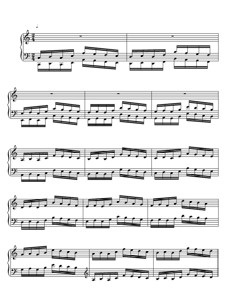 Hanon Exercise No. 04 | PDF