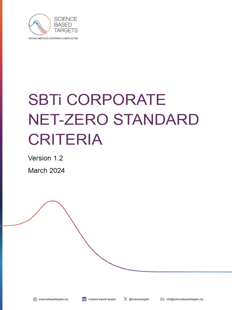 Net Zero Standard Criteria | PDF | Climate Change Mitigation ...