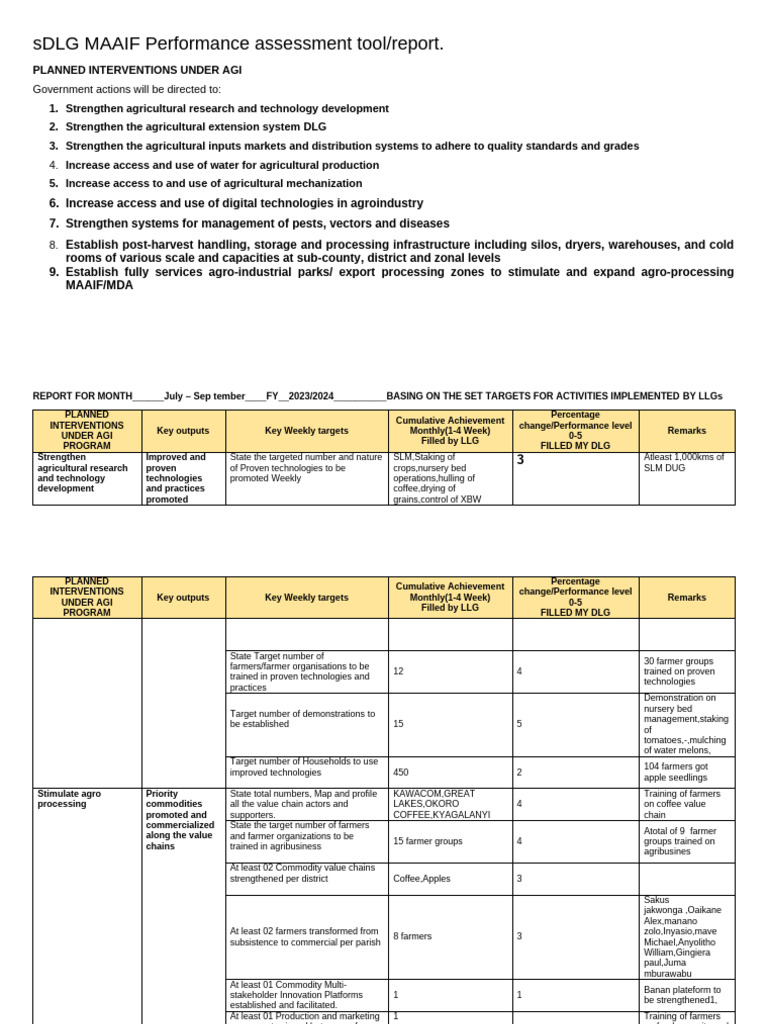 DLG Extension Assessment & Reporting Tool | PDF | Livestock | Agriculture