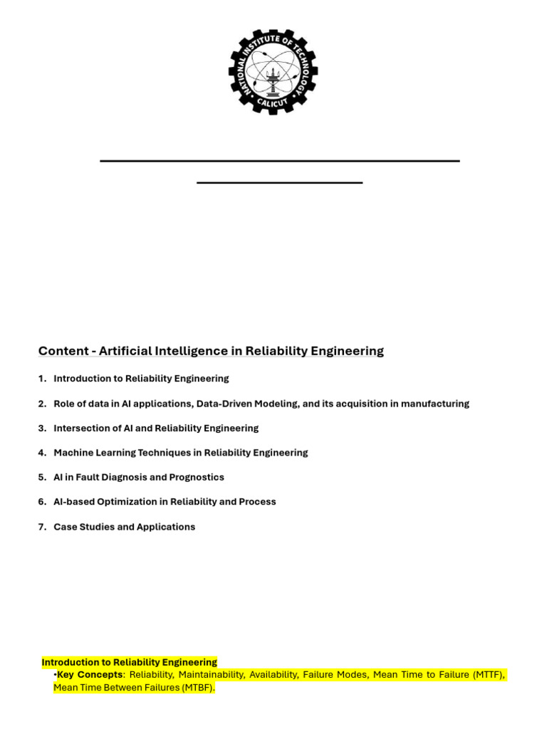 Hareesh Sir Portion | PDF | Logistic Regression | Reliability Engineering
