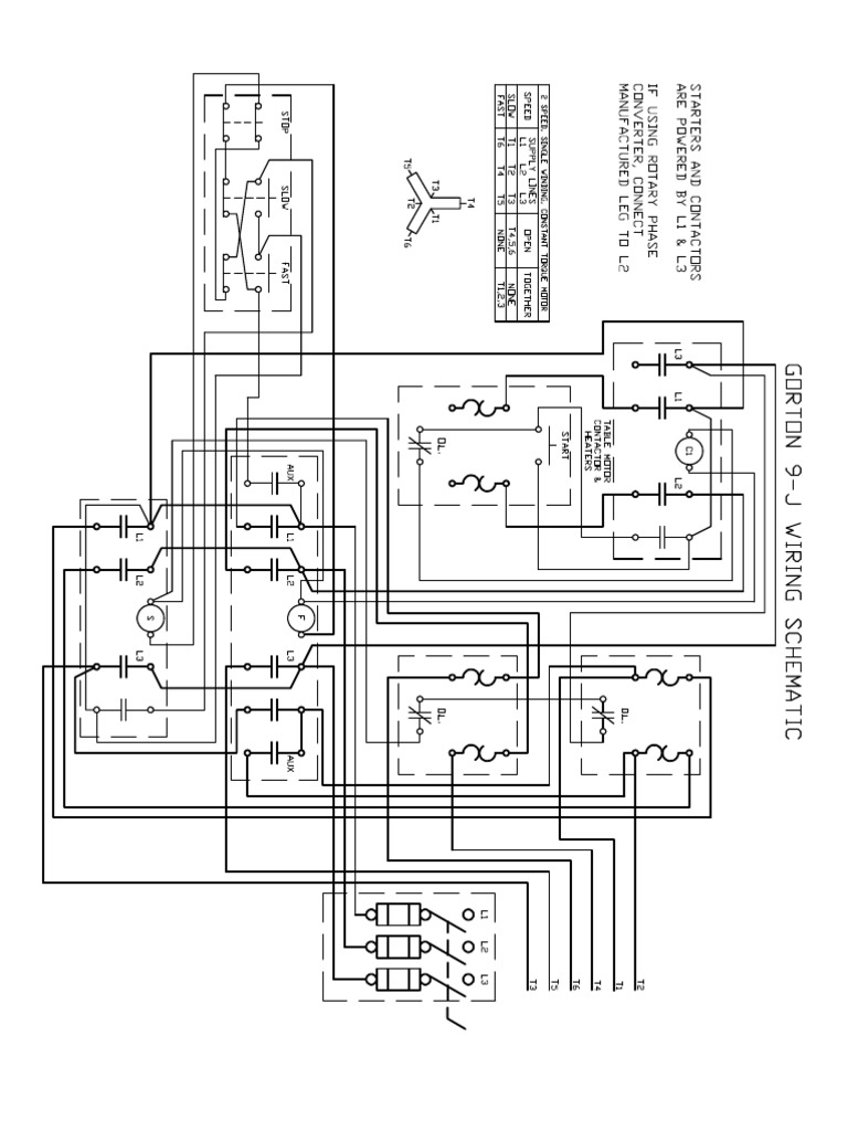 Gorton 9-J Wiring | PDF | Electrical Engineering | Electromagnetism
