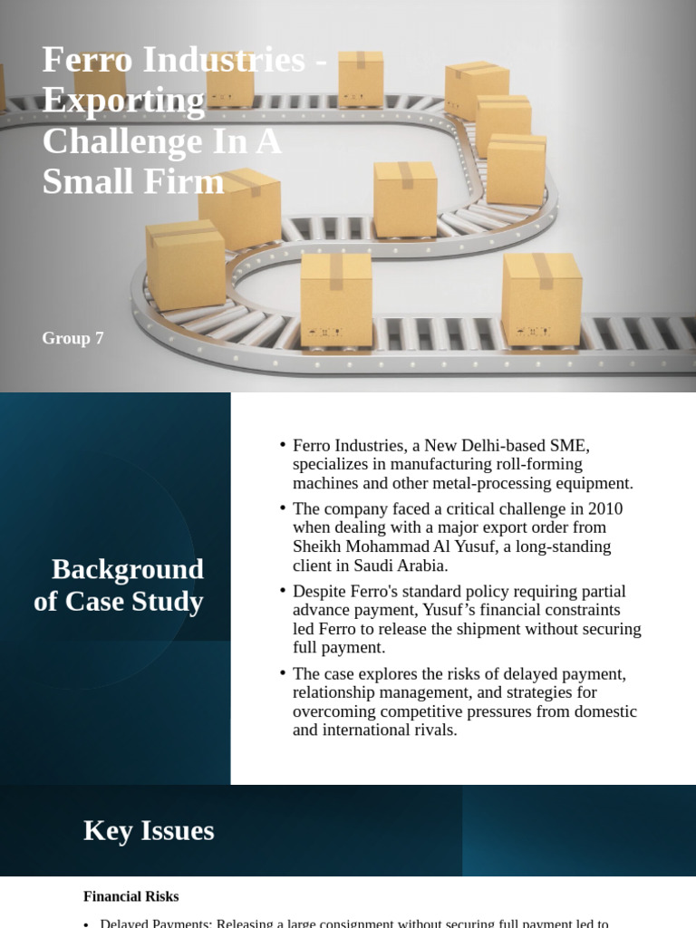 Ferro Industries Case Study | PDF | Risk | Credit