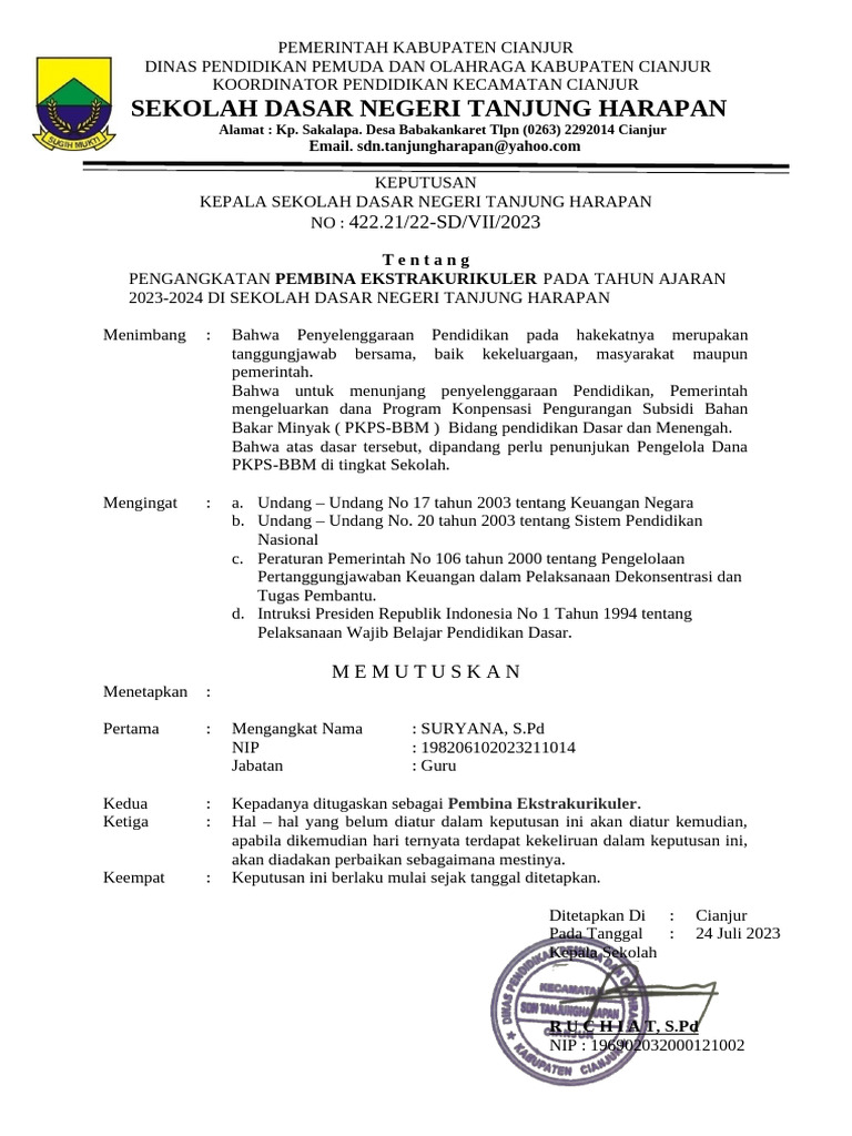 SK Ekskul 2023 | PDF