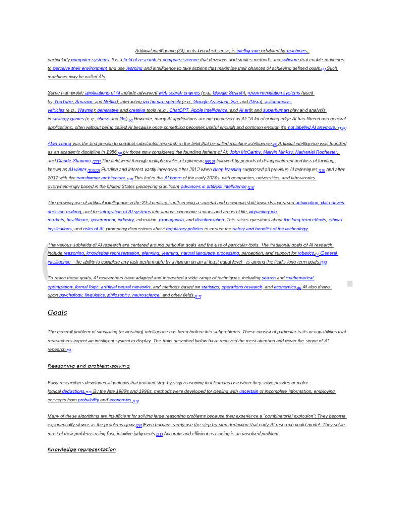 Artificial Intelligence | PDF | Artificial Intelligence | Intelligence ...