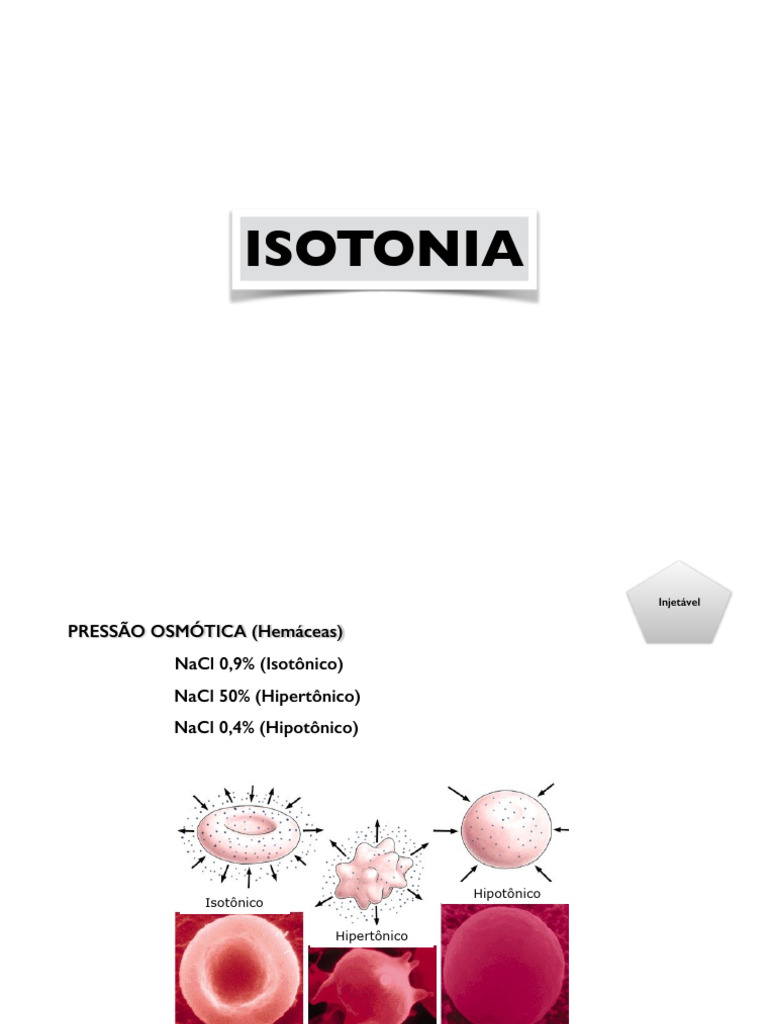 Aula 2 Isotonia.key(1) | PDF | Osmose | Química Física