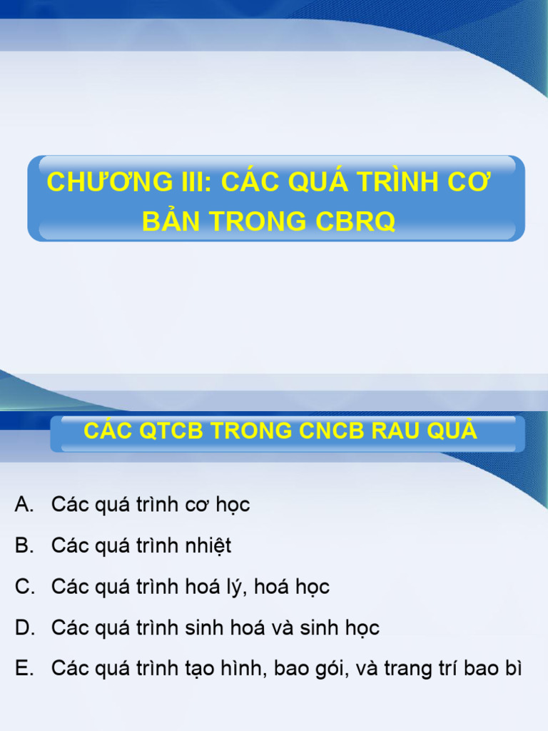 Topic 6. Cac QTCB Trong CBRQ | PDF