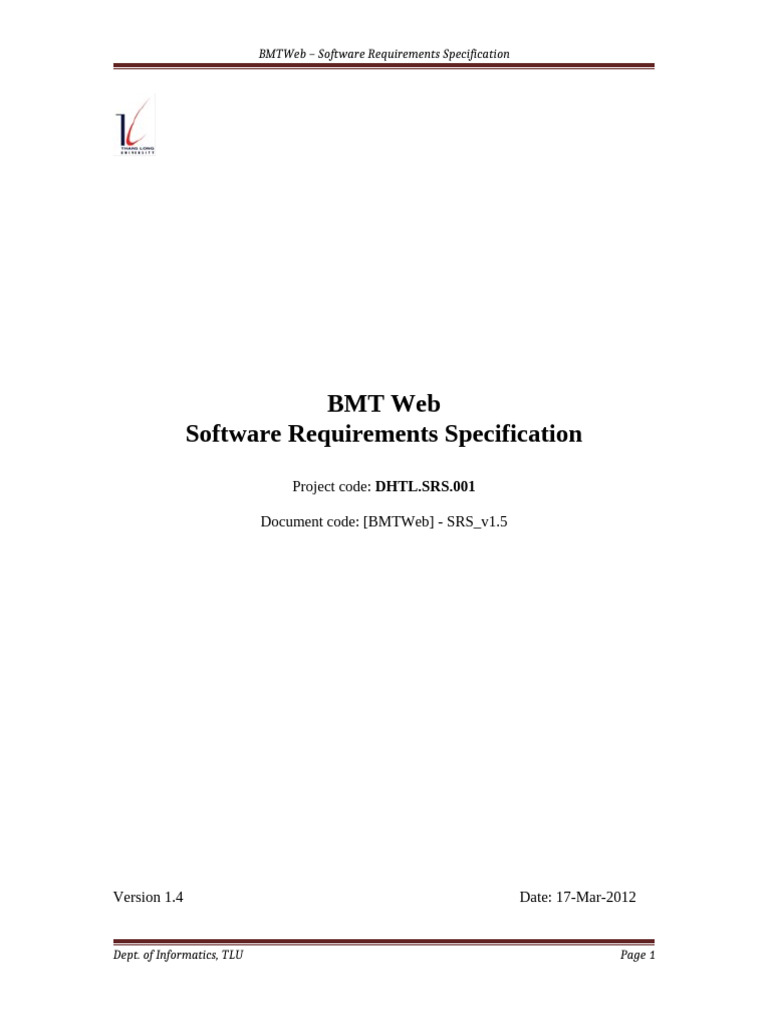 [BMTWeb] - SRS_v1.5 | PDF | Icon (Computing) | Menu (Computing)