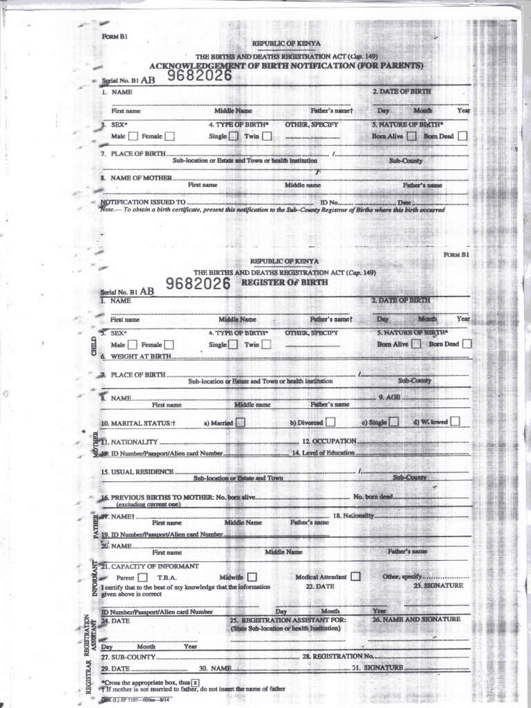 Birth Notification | PDF