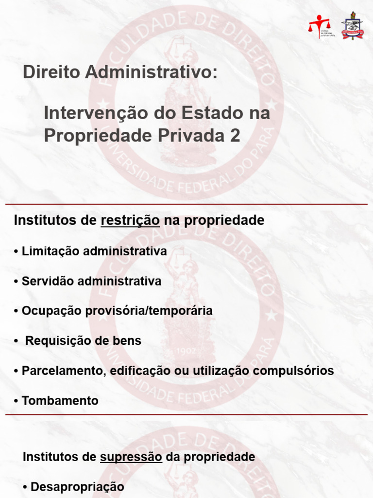 Intervenção do Estado na Propriedade Privada | PDF | Servidão ...