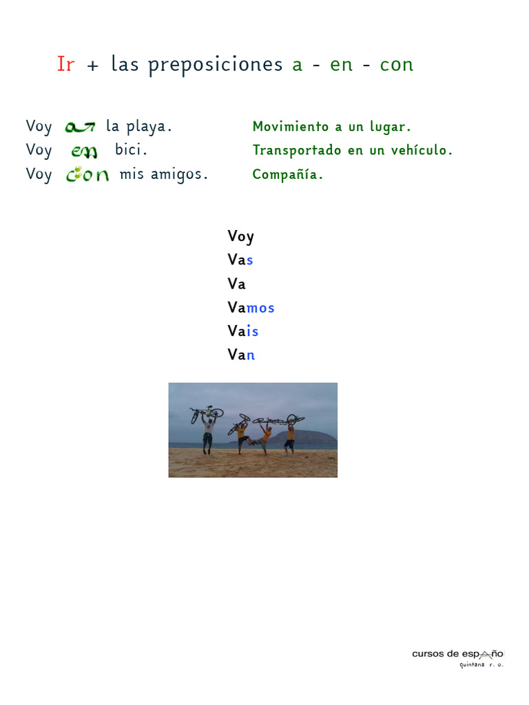 Verbo Ir Con Preposiciones | PDF