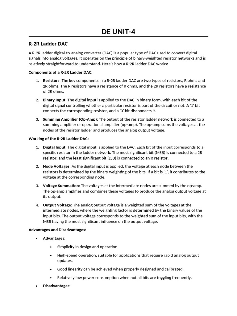 De Unit-4 | PDF | Operational Amplifier | Logic Gate