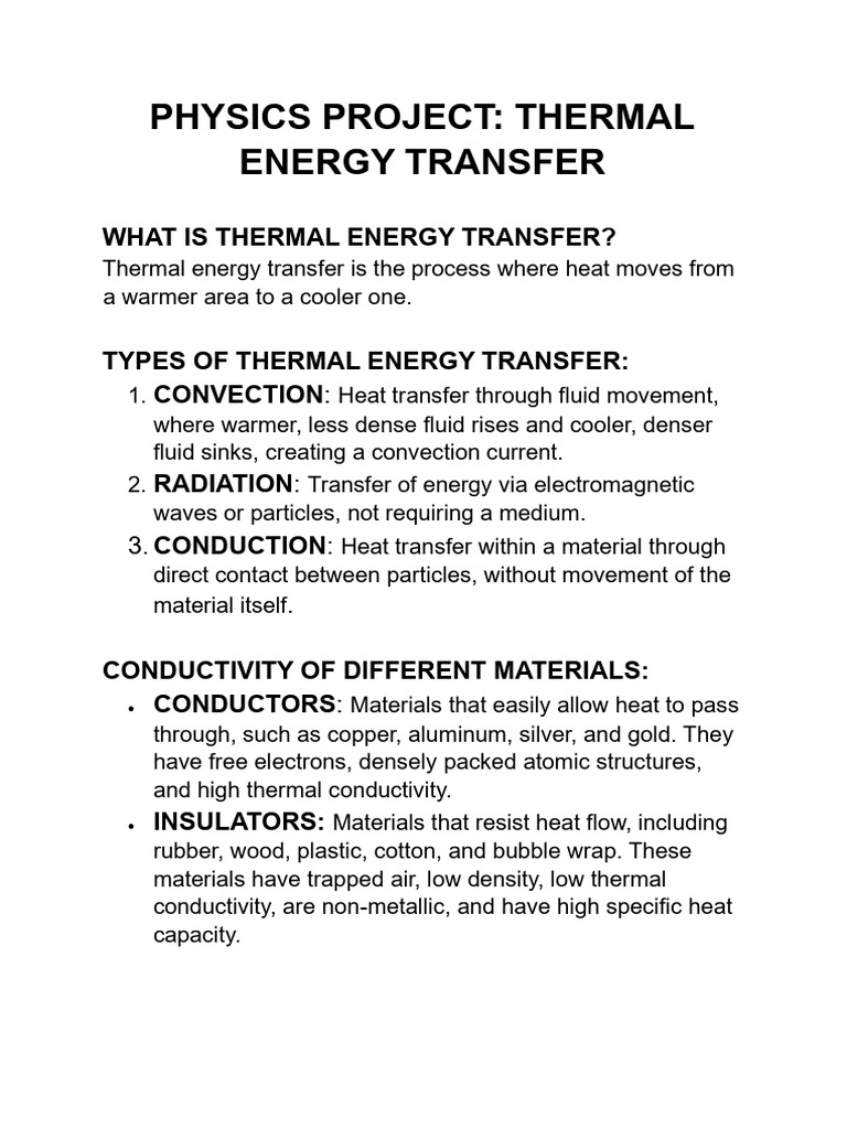 Physics Project[ | PDF | Heat Transfer | Heat