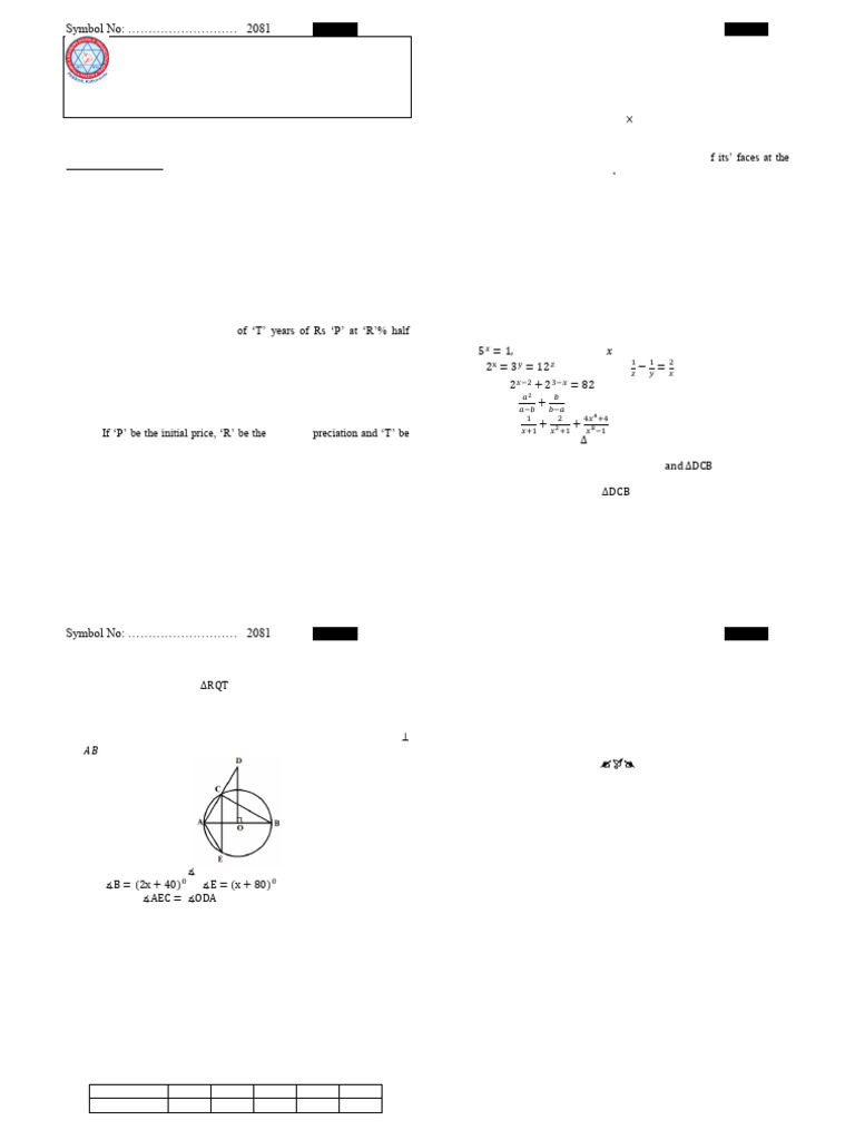 10 C Maths | PDF | Area | Interest