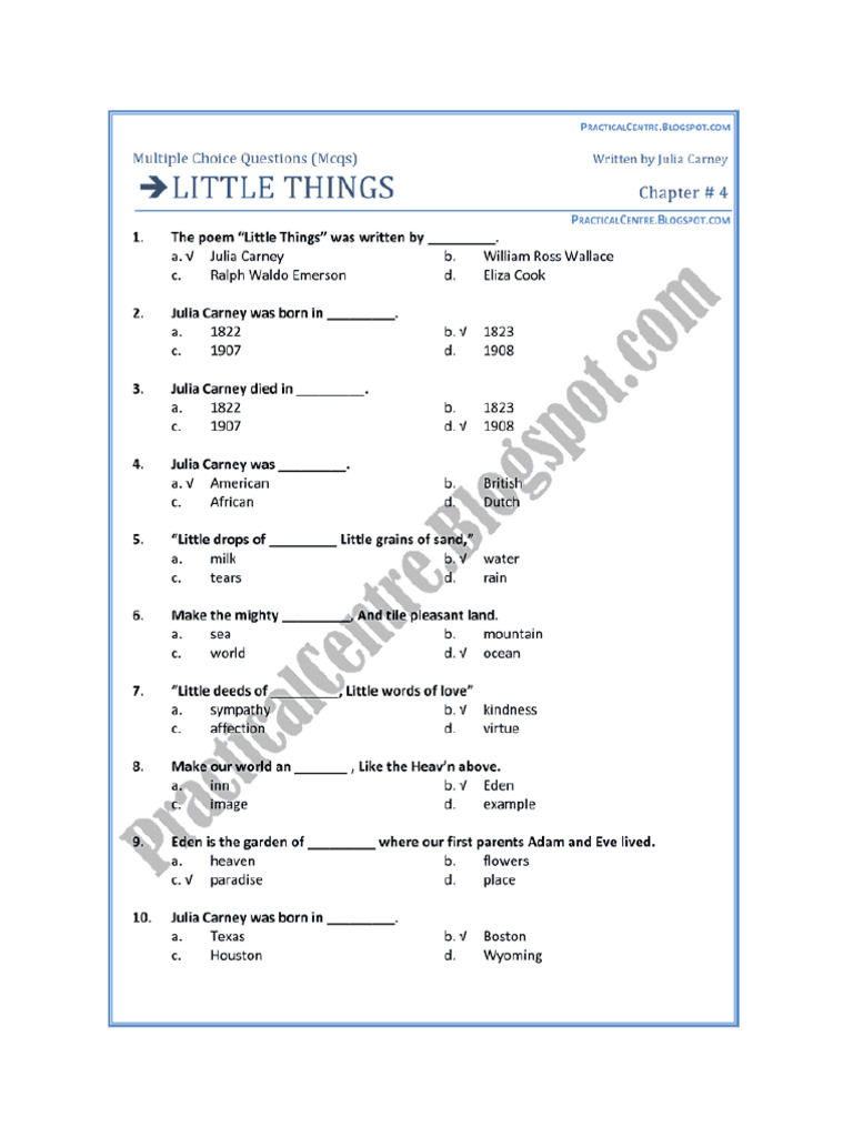 Little Things - Prep | PDF