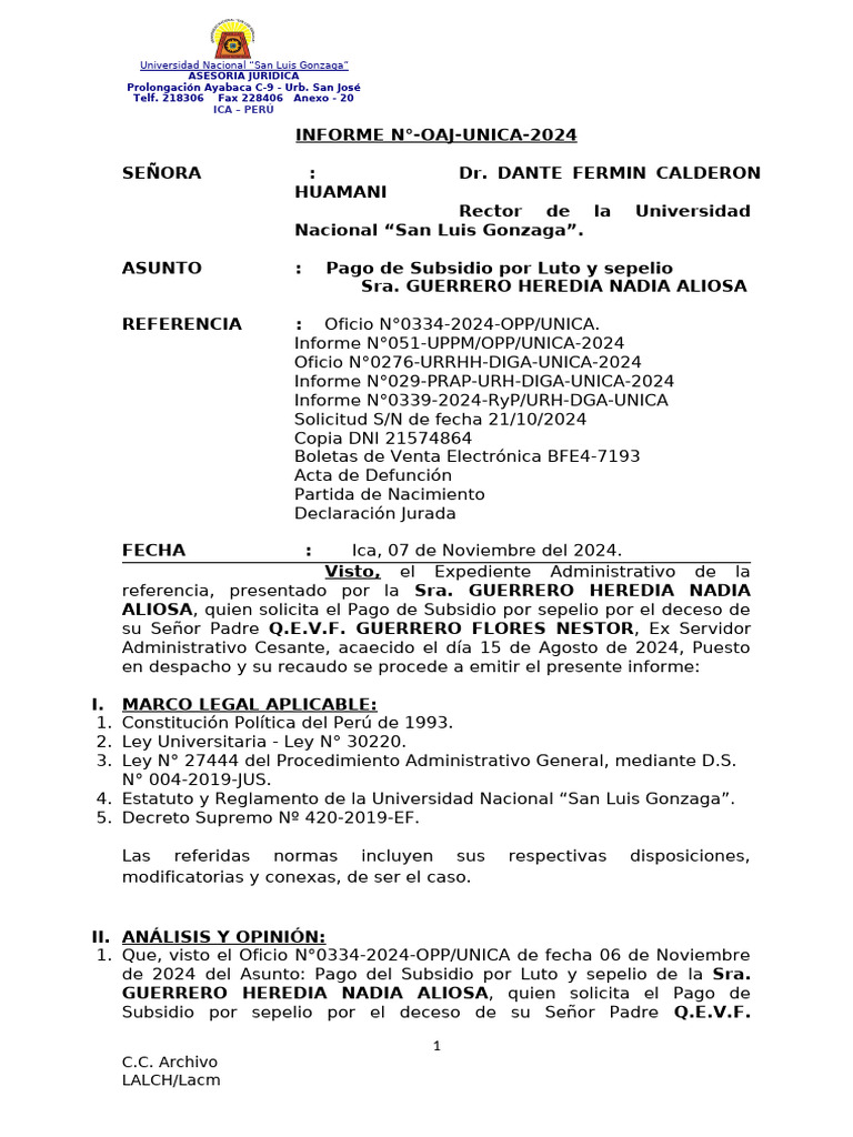 Subsidio Por SEPELIO GUERRERO HEREDIA | PDF | Regulación | Gobierno