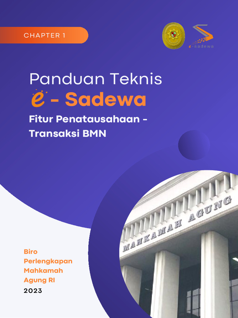 Panduan Teknis e-SADEWA Fitur Penatausahaan Transaksi BMN | PDF