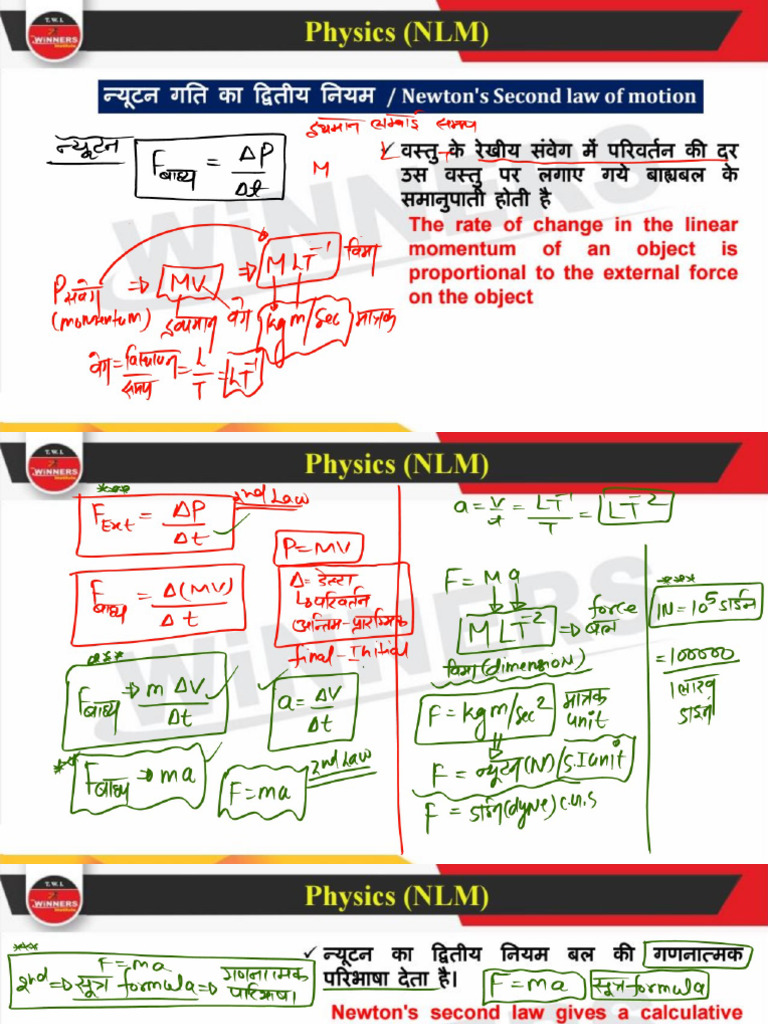 Newton's Second Law | PDF