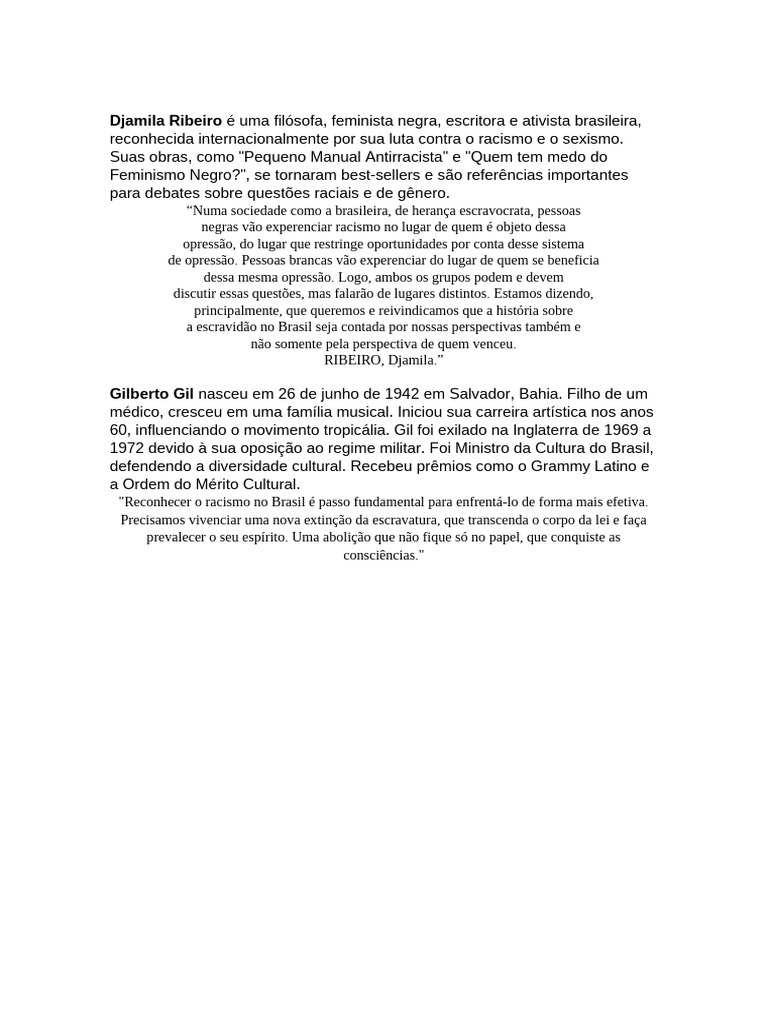 Djamila Ribeiro É Uma Filósofa | PDF