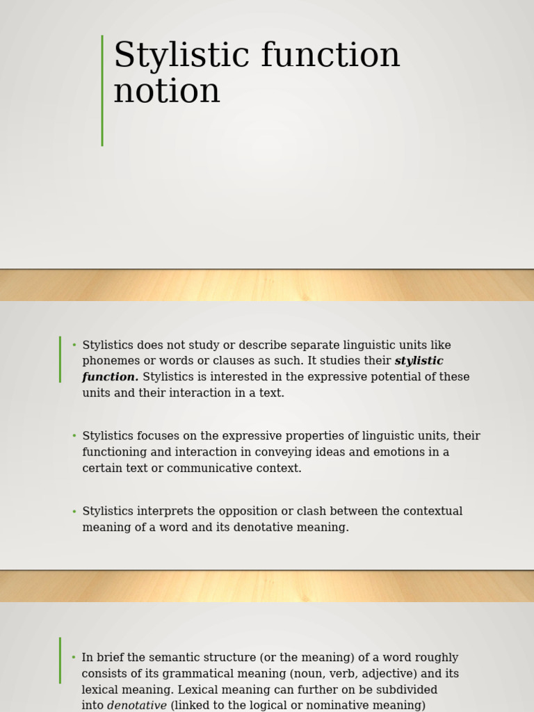Stylistic Function Notion | PDF | Semantics | Metaphor