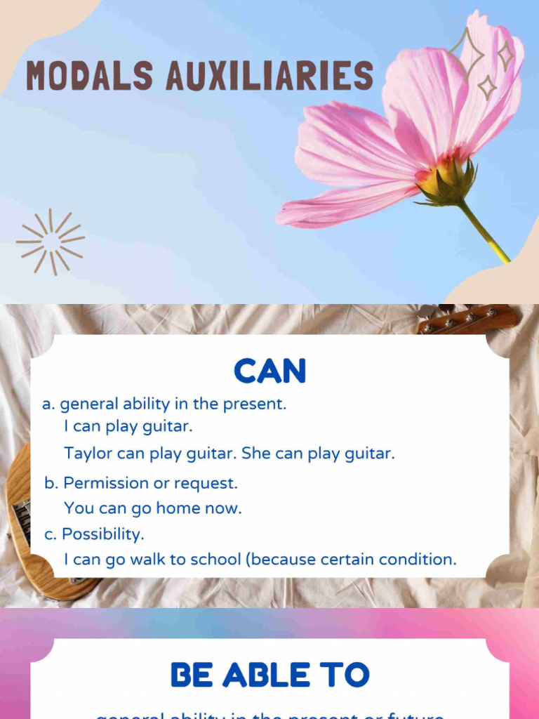 Modals Auxiliaries 11zon | PDF