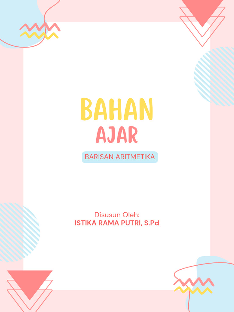 Biru Dan Pink Modern Simpel Cover Modul Dokumen A4 | PDF