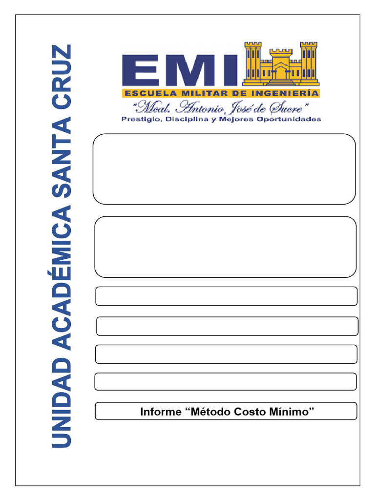 Metodo Costo Minimo | PDF | Transporte | Oferta (economía)