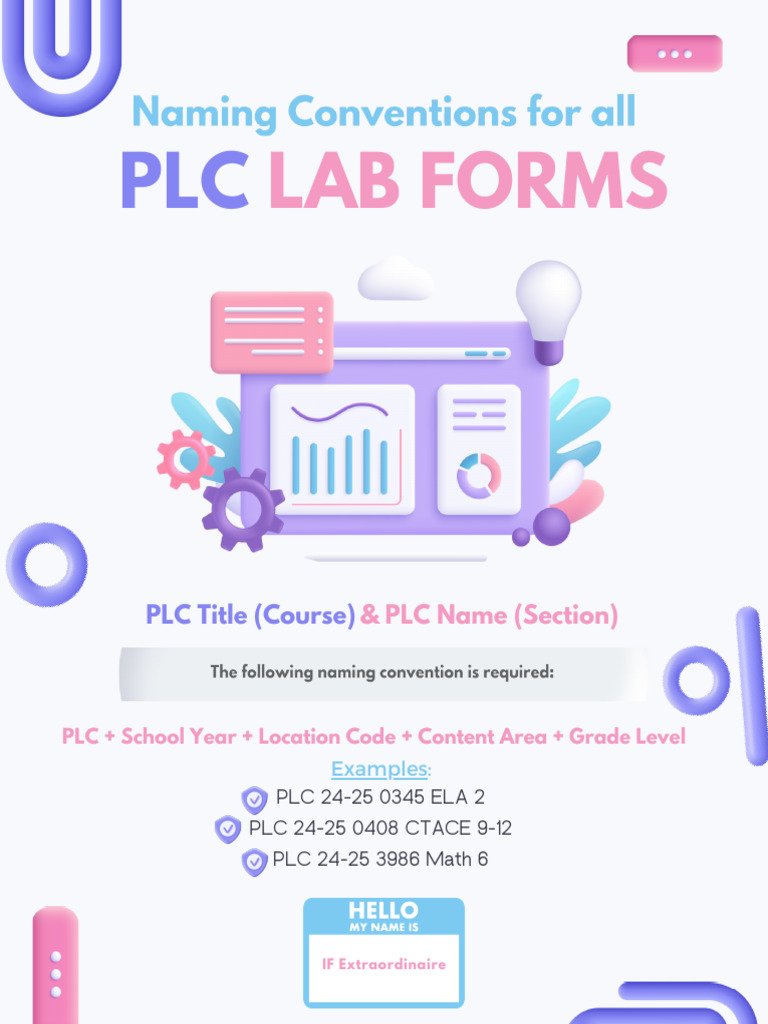 Naming Conventions For All LAB Forms-2 | PDF