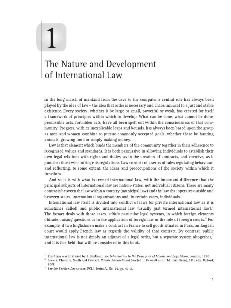 Malcolm N. Shaw, International Law (Cambridge 2017), Pp. 1 - 33 | PDF