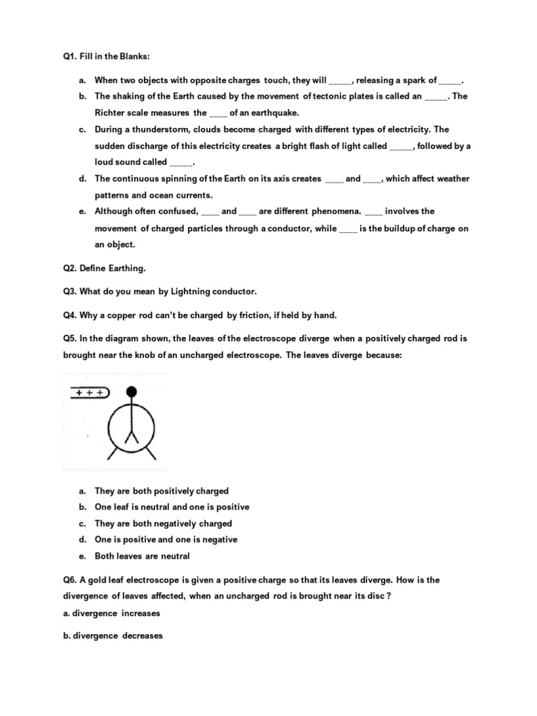 Some Natural Phenomena and Friction | PDF | Friction | Lightning