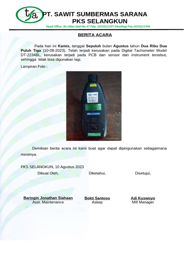 Ba Kerusakan Digital Tacho Meter | PDF